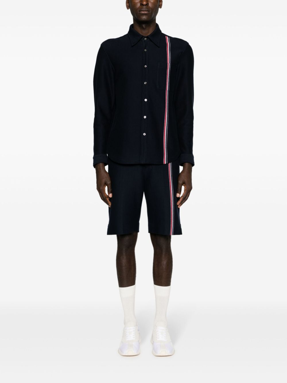 THOM BROWNE Thom Browne RWB Stripe Bermuda Shorts