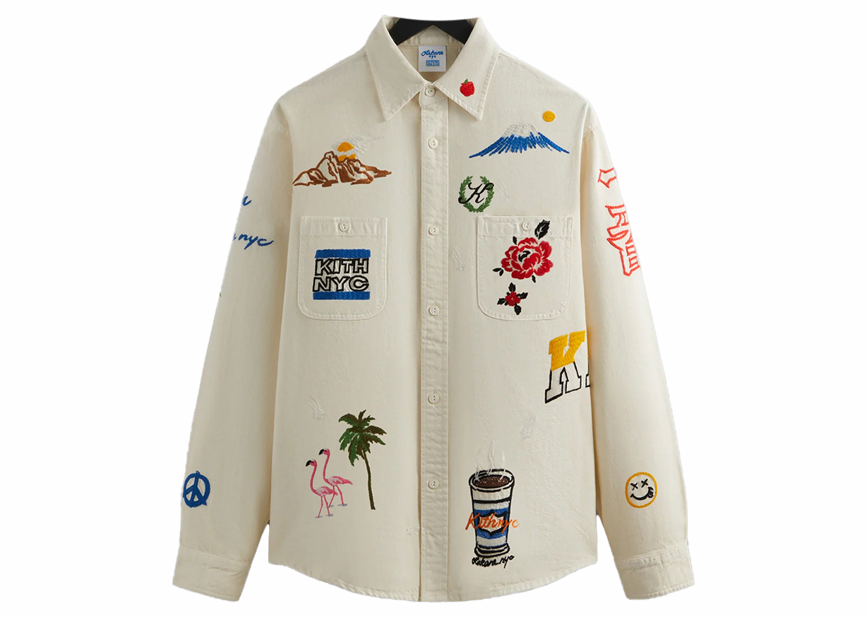 Kith Raw Hem Denim Apollo Shirt - Breath | Editorialist