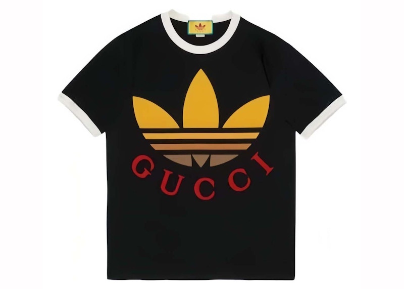 Gucci X Adidas Logo T-Shirt - Black | Editorialist