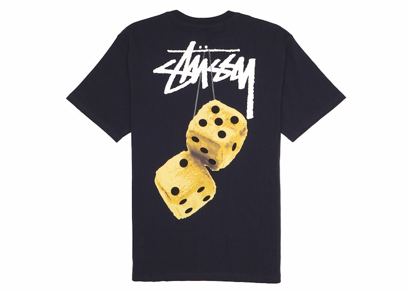 Stussy DICE FUZZY CREW Mサイズ 23ss Stussy Fuzzy Dice Oversized Crew Sweatshirt In Pigment Black