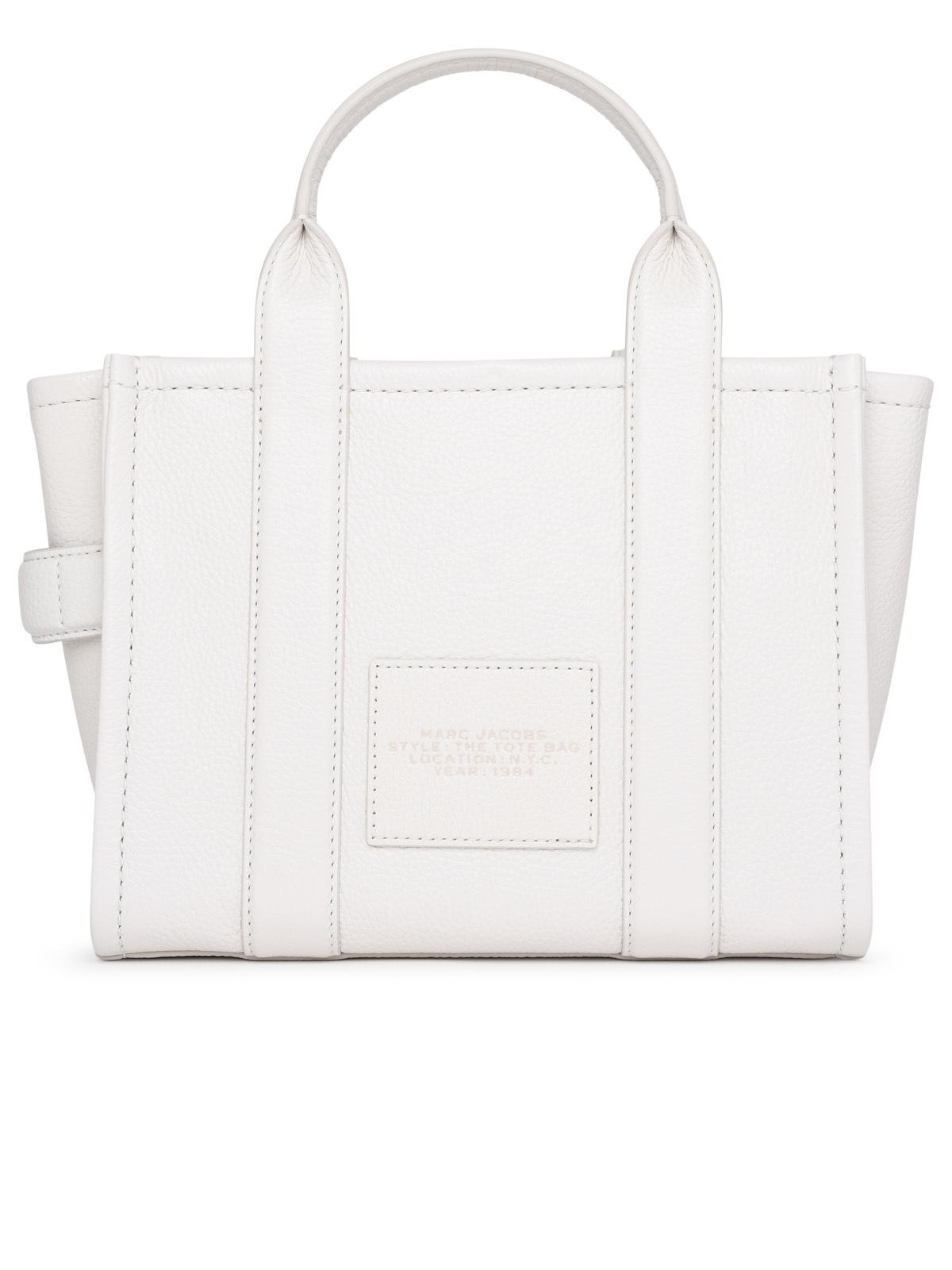 Marc Jacobs Leather Mini Tote Bag - Ivory | Editorialist