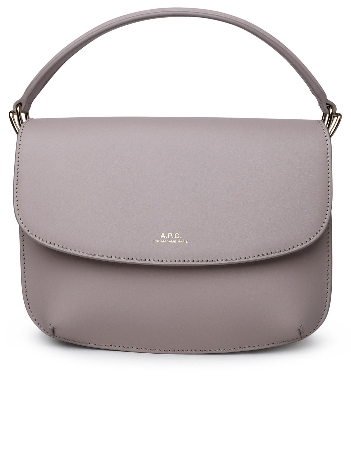 Leather Shoulder Bag In Grey 60% Off Editorialist