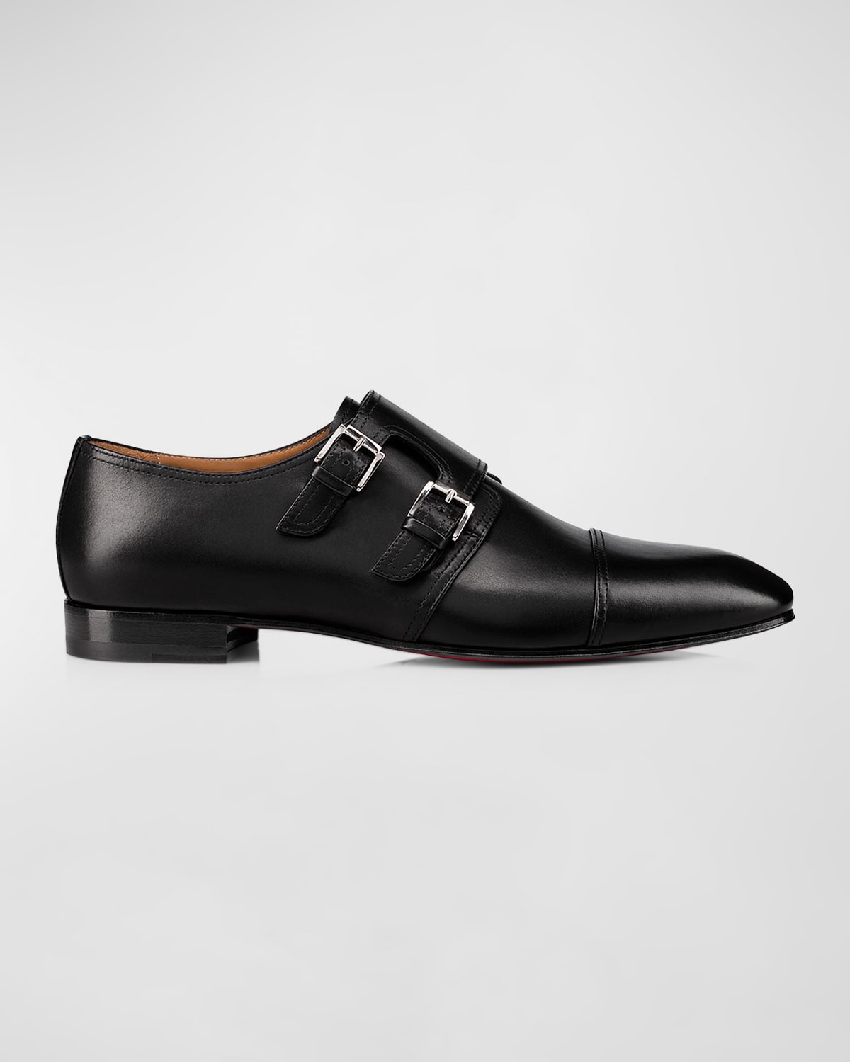 Men\'s Christian Louboutin  Mortimer in black sz 43.5/10.5 $1,150 CHRISTIAN LOUBOUTIN - *MORTIMER* Black Double Monk  main image 2
