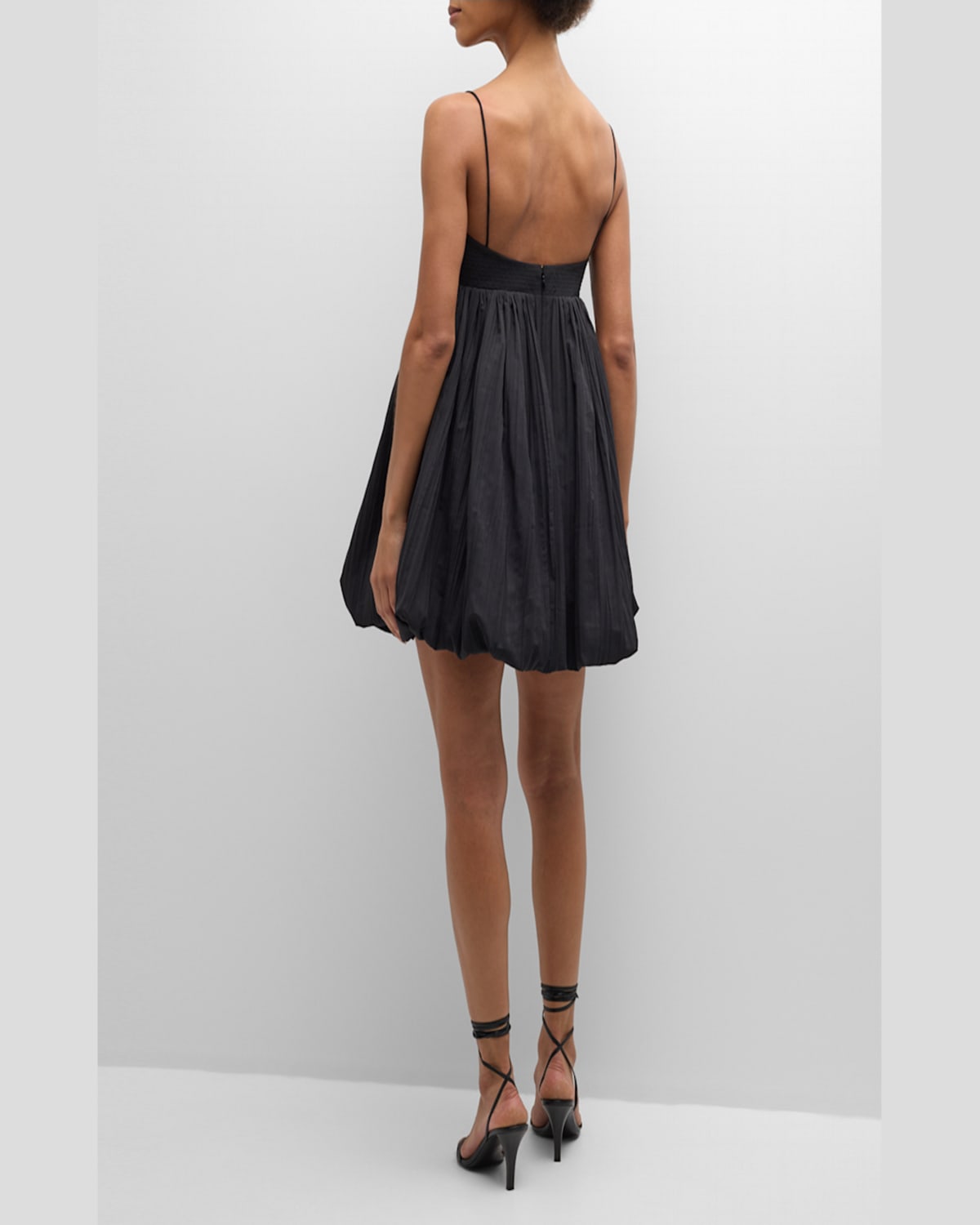 acler palermo mini dress Walk this way ~ The Palermo Mini dress in black, a wardrobe staple,  designed with sweetheart neckline and soft bubble skirt.   #Acler
