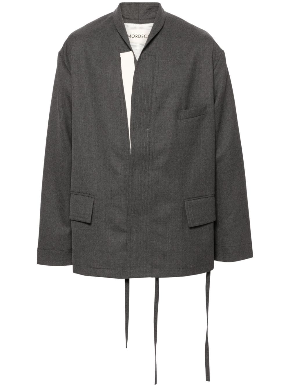 THOM BROWNE Repp Striped Seersucker Jacket
