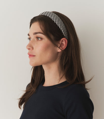 DôEn Jeanie Headband In Gingham - 50% Off | Editorialist display picture 3