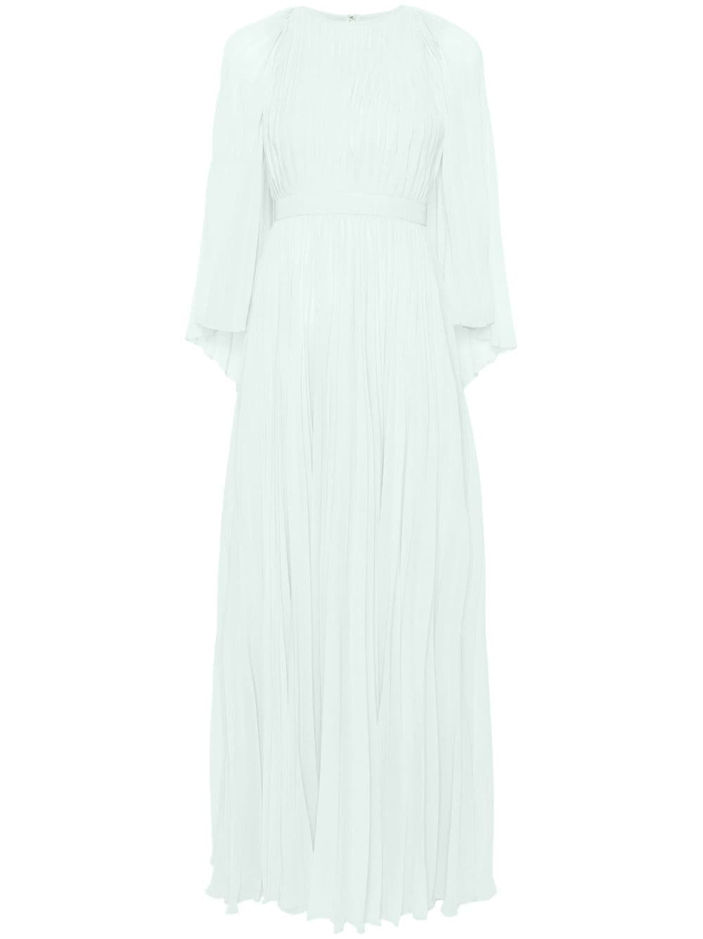 Huishan Zhang Miley Pleated Gown In Green - 80% Off | Editorialist