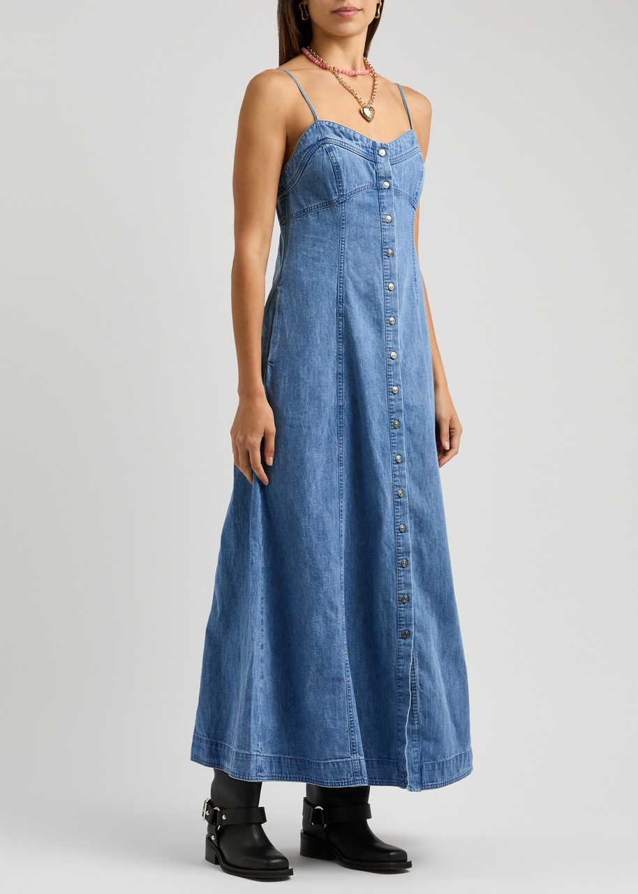 just jill denim maxi dress free people Free People Just Jill Maxi Dress - Denim - 50% Off