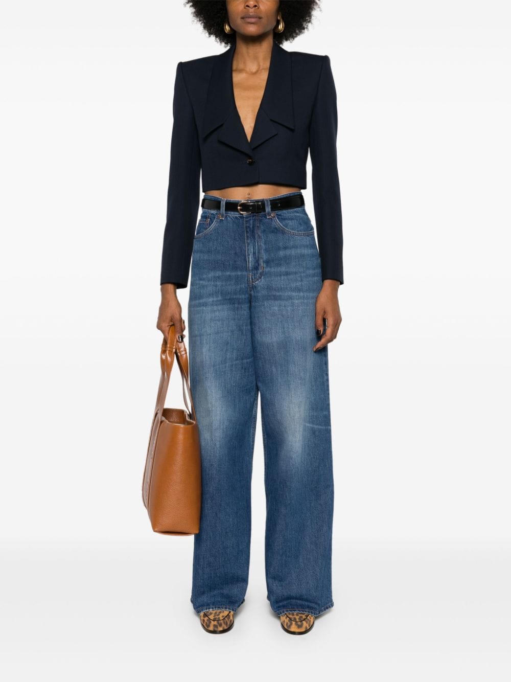 CHLOÉ Chloé Single-Breasted Cropped Blazer
