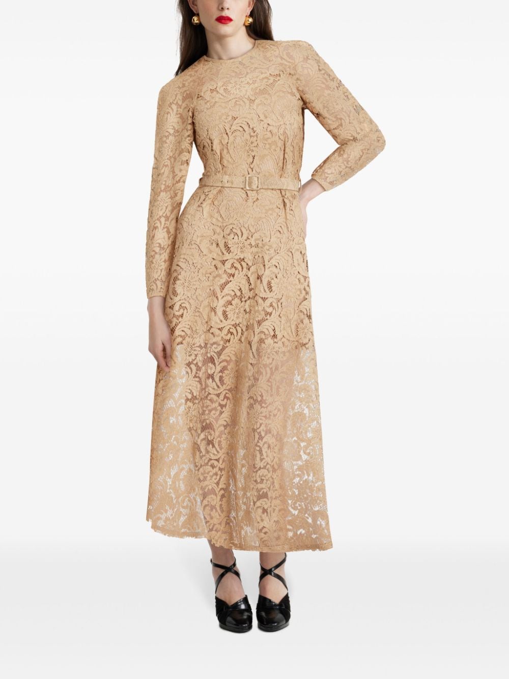 PATOU Patou Floral-Lace Maxi Dress