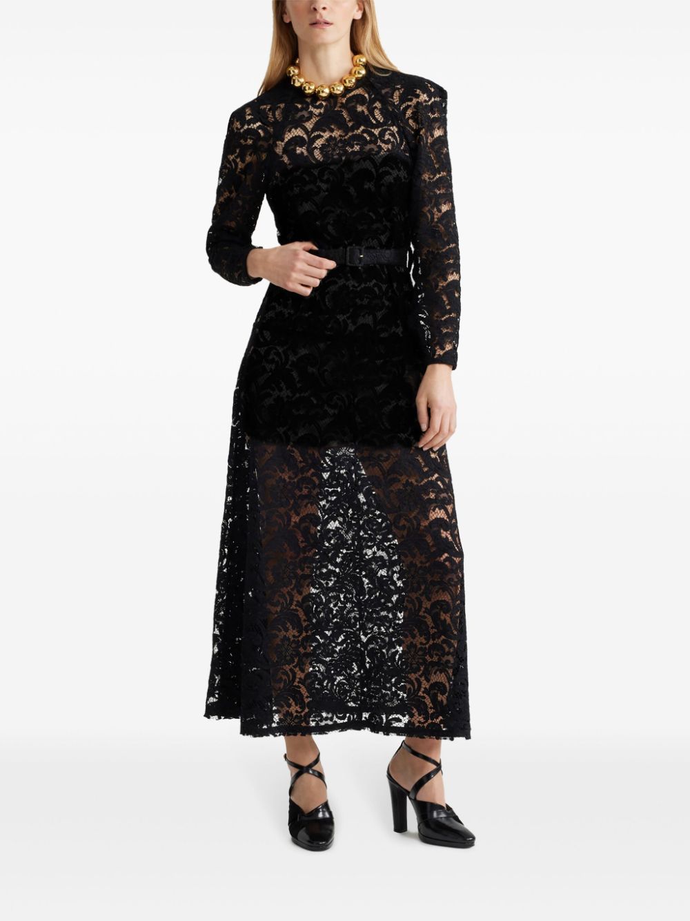 PATOU Patou floral-lace maxi dress