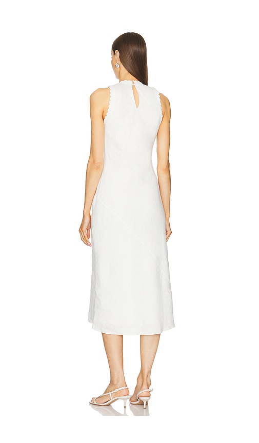 l'academie by marianna eula linen midi dress reviews L'Academie by Marianna Eula Linen Midi Dress in Natural Beige