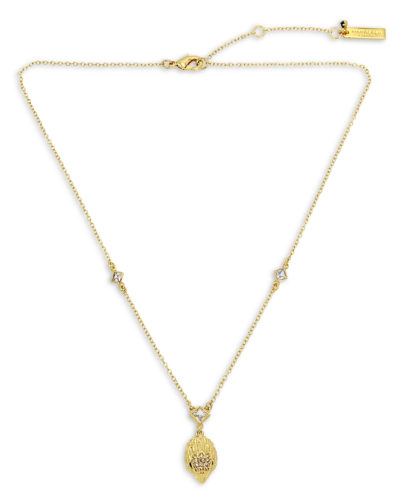 Kurt Geiger Signature Pave Eagle Pendant Necklace, 16 Gold