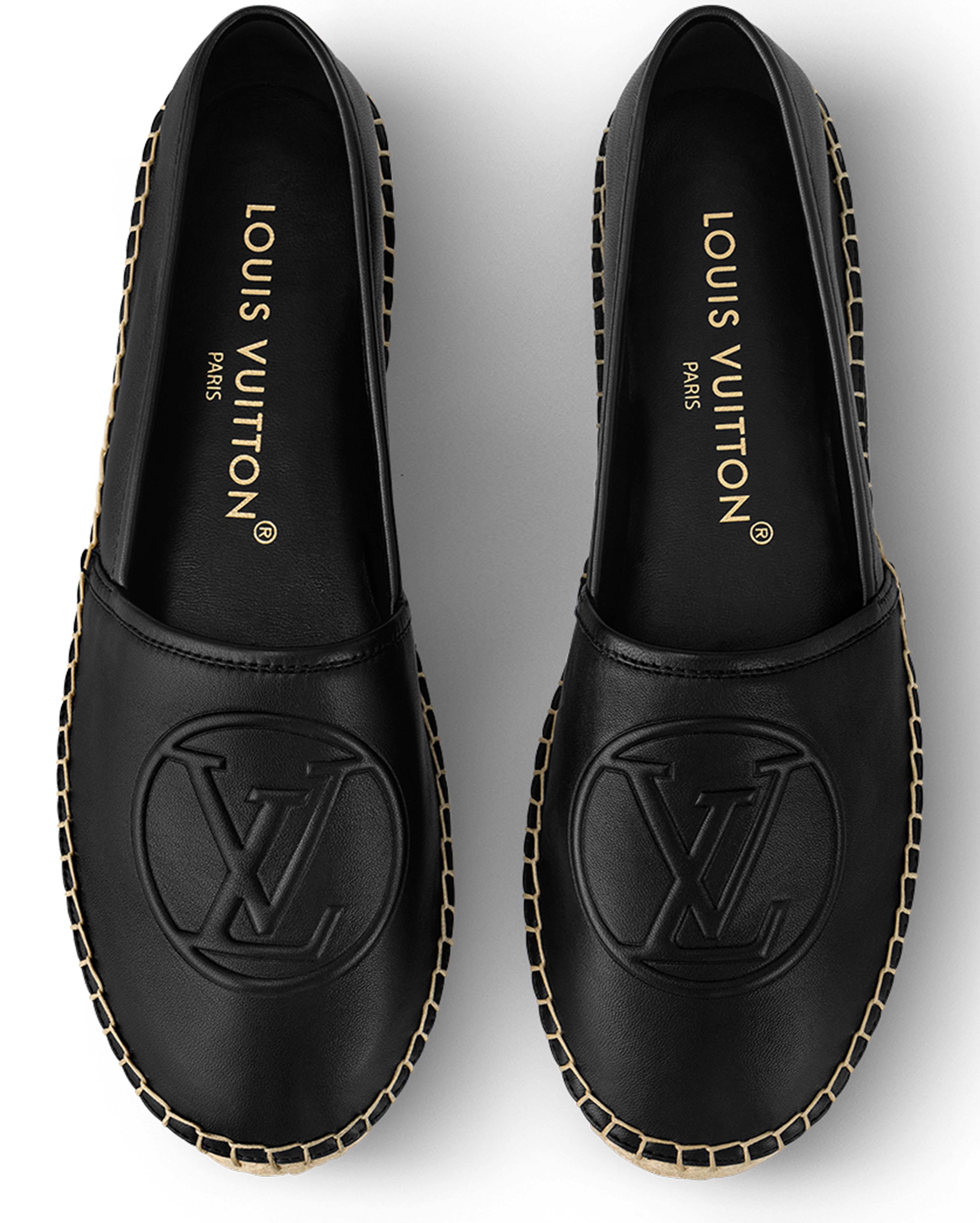 Espadrille Flats Louis Vuitton Seashore Espadrille Nadia Round-Toe Loafers  In Denim Blue-Sustainable Stylish VIVAIA