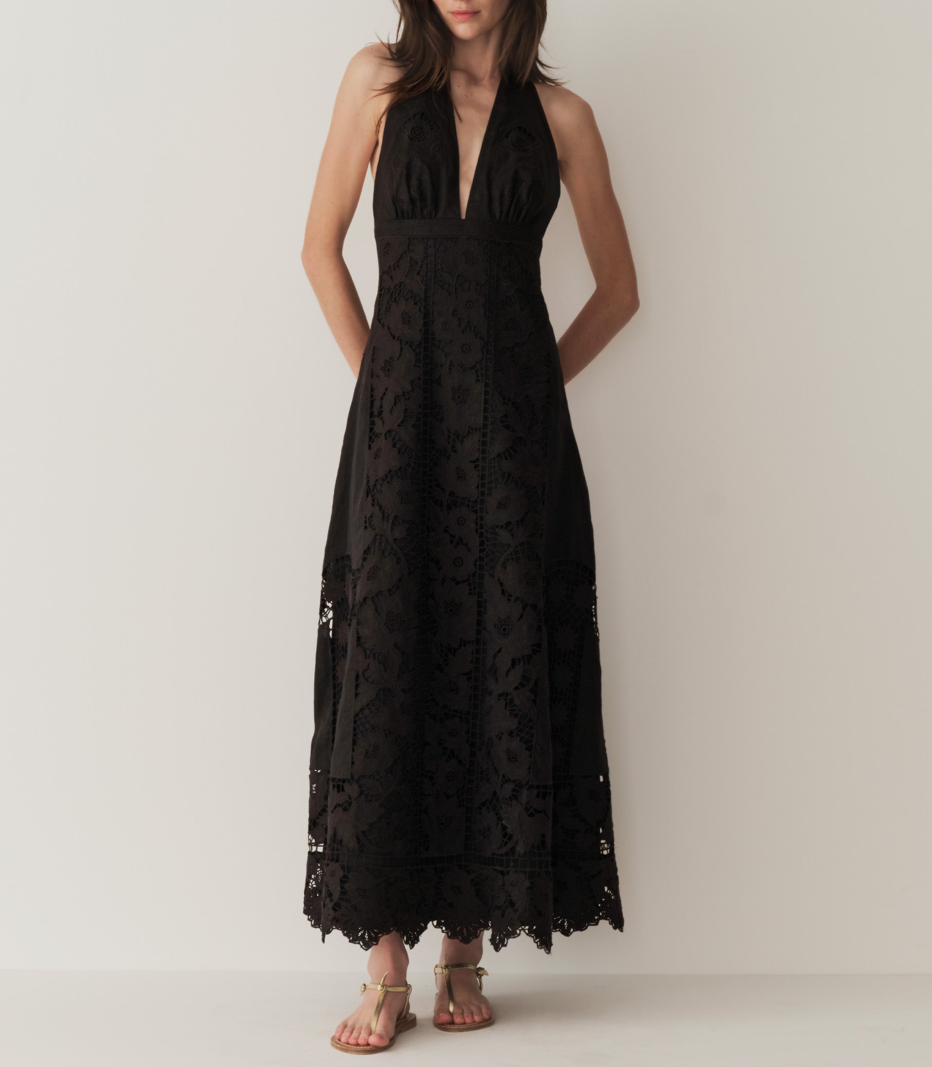 DEn Mariza Maxi Dress - Salt | Editorialist