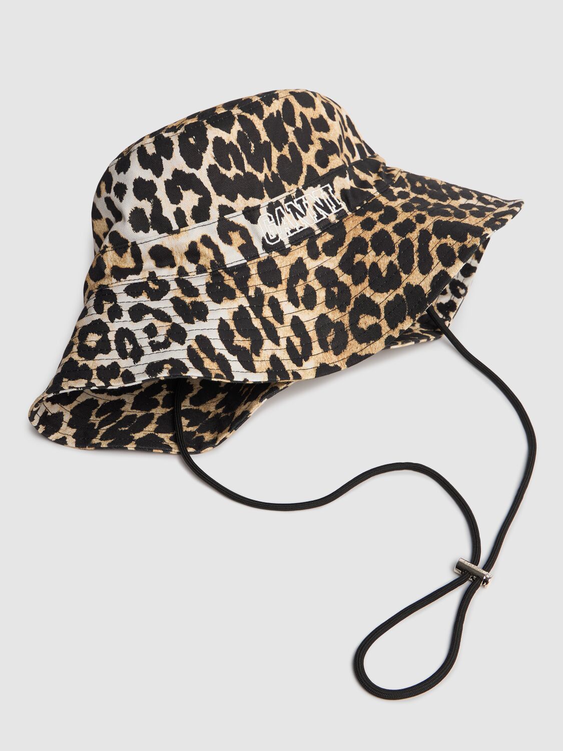 Ganni Printed Bucket Hat - Leopard | Editorialist