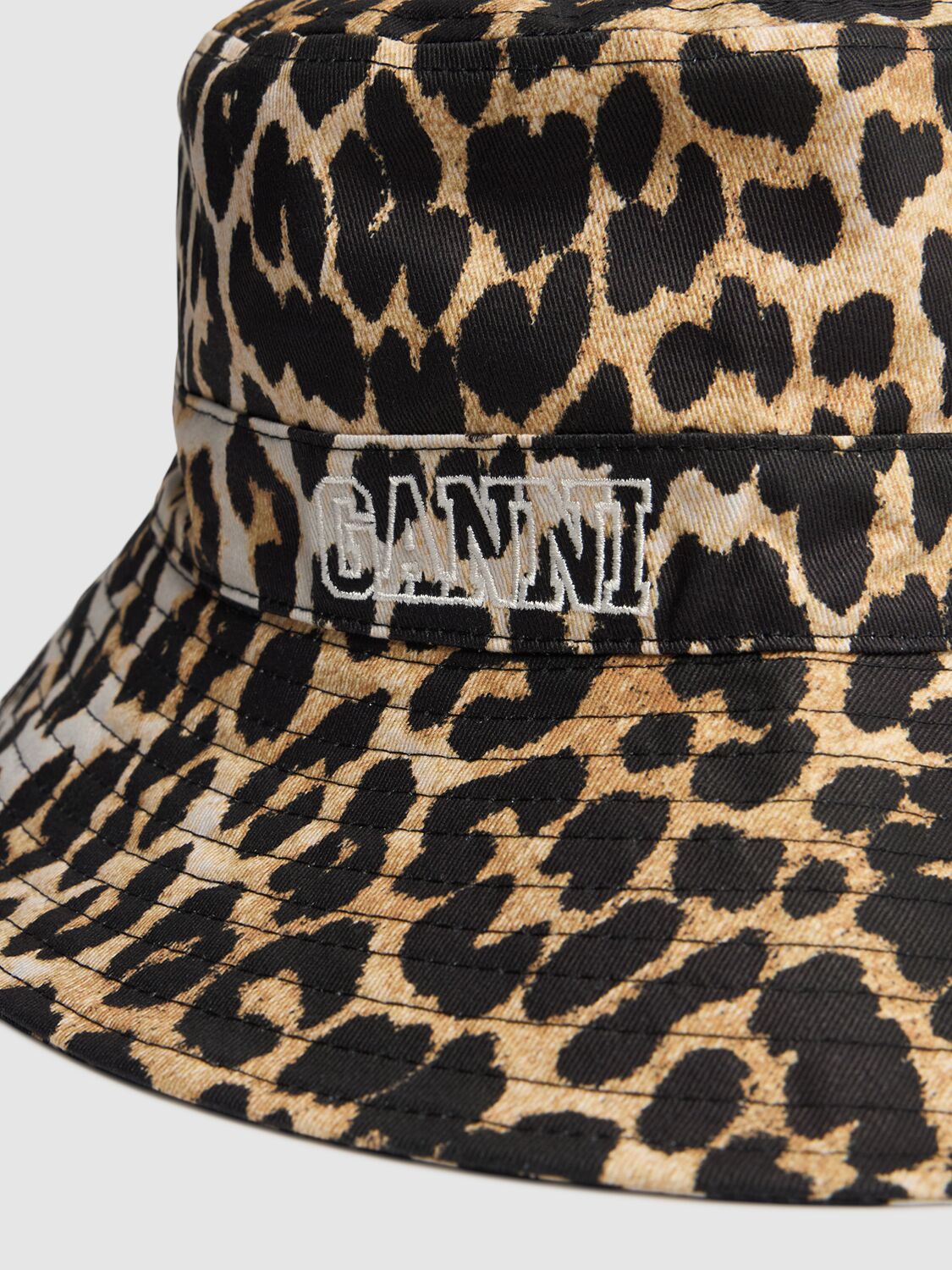 Ganni Printed Bucket Hat - Leopard | Editorialist