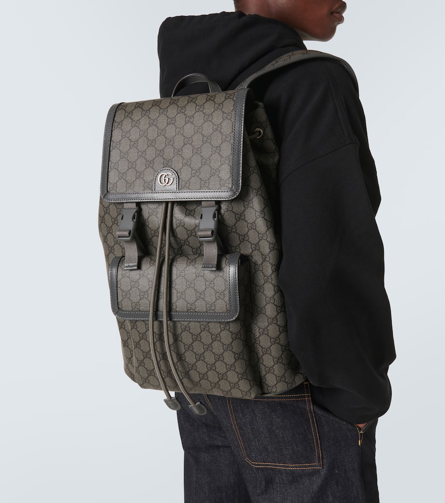 Gucci Ophidia Gg Supreme Canvas Backpack - Grey | Editorialist