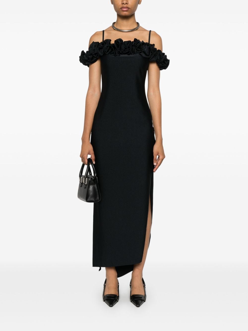 COPERNI Coperni Ruffle-Detail Maxi Dress