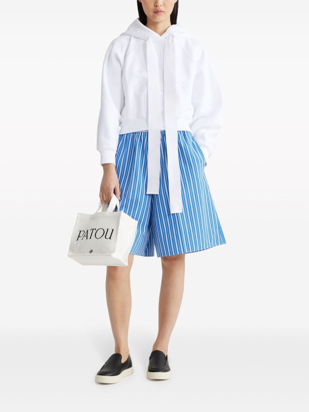 PATOU Patou Striped Longline Shorts