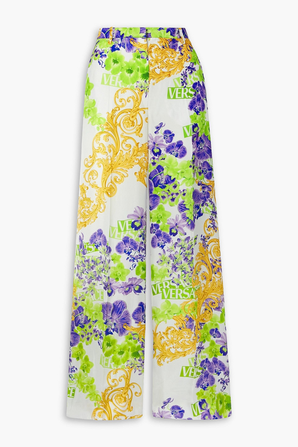 GUCCI Gucci Printed Silk Twill Pants