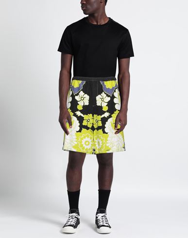 VALENTINO VALENTINO GARAVANI Floral-Print Hemp Shorts