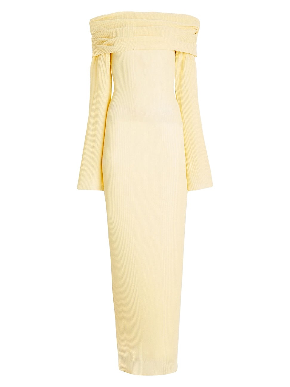 chinese dress ladies Deme by Gabriella Adela Butter Yellow Maxi Dress main image 0