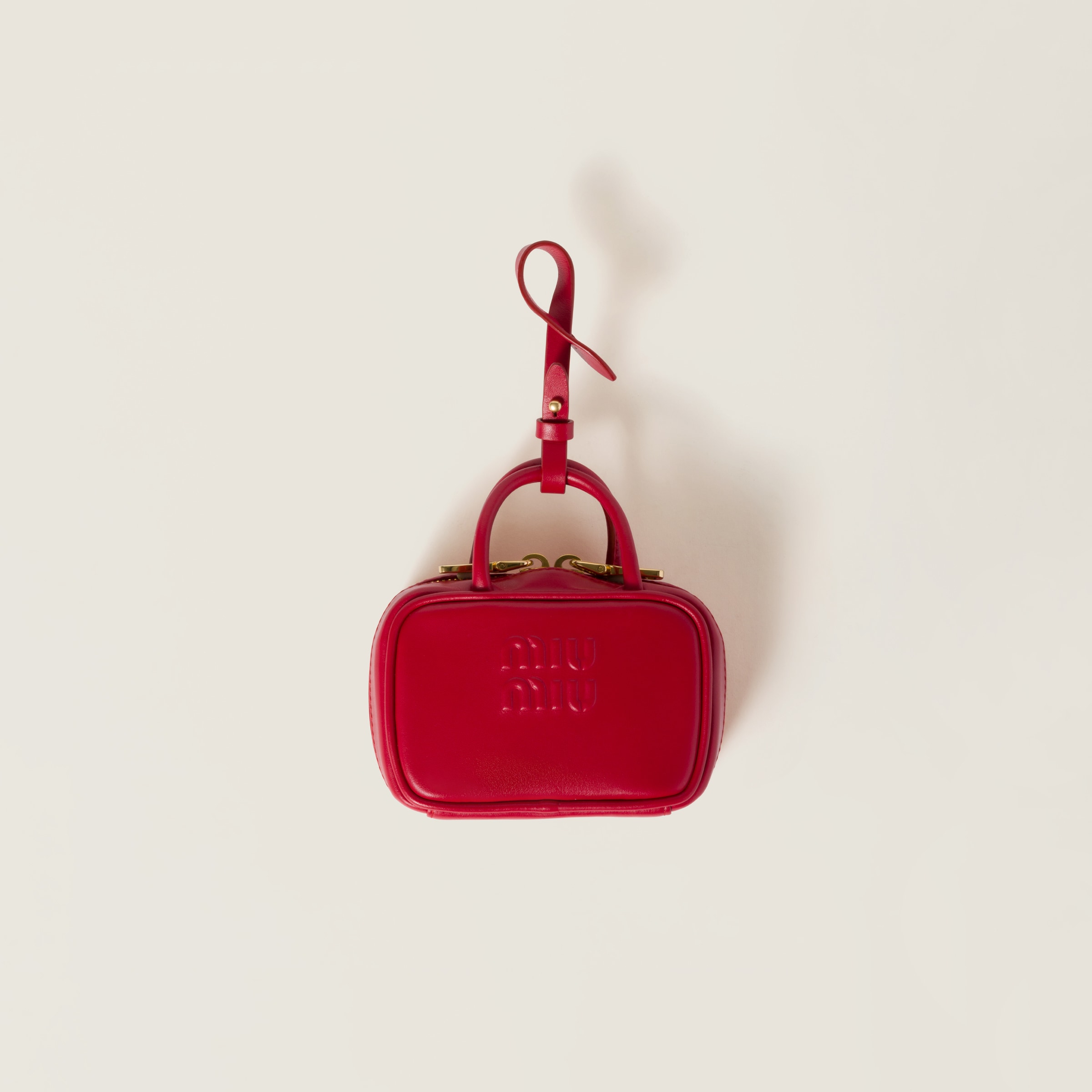 Miu Miu Leather Micro Bag - Red | Editorialist