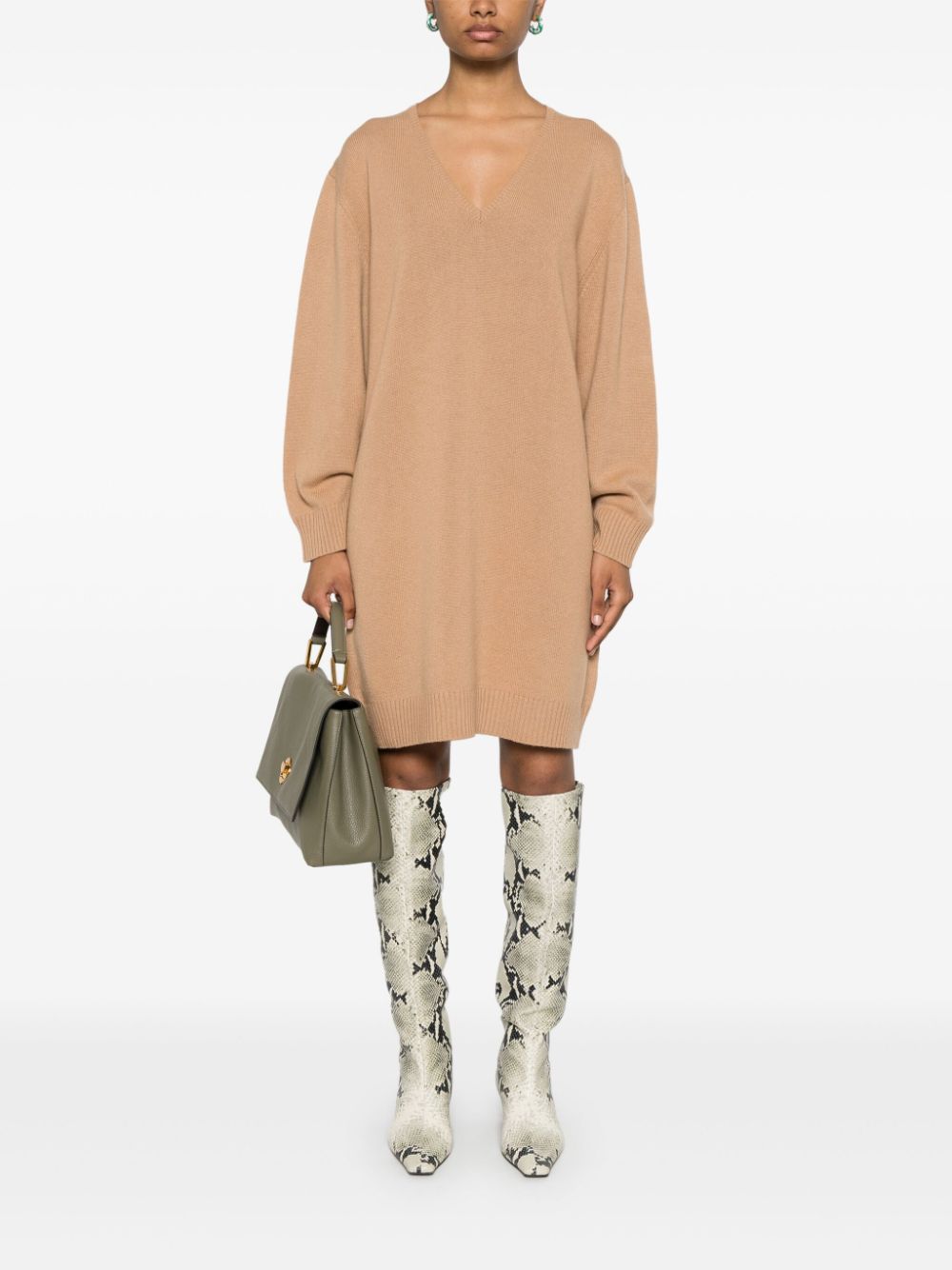 FABIANA FILIPPI Fabiana Filippi V-Neck Knitted Dress