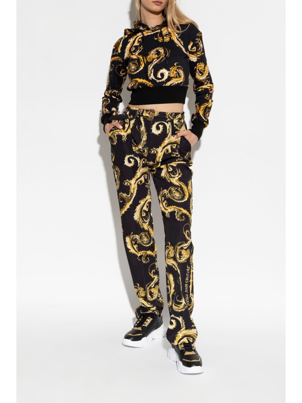 VERSACE Versace Jeans Couture logo-patch sneakers