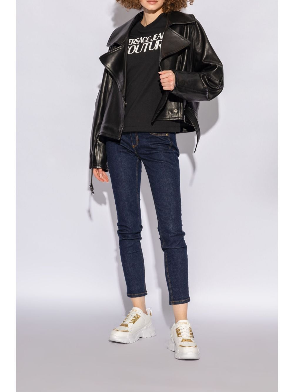 VERSACE Versace Jeans Couture Glittered Chunky Sneakers
