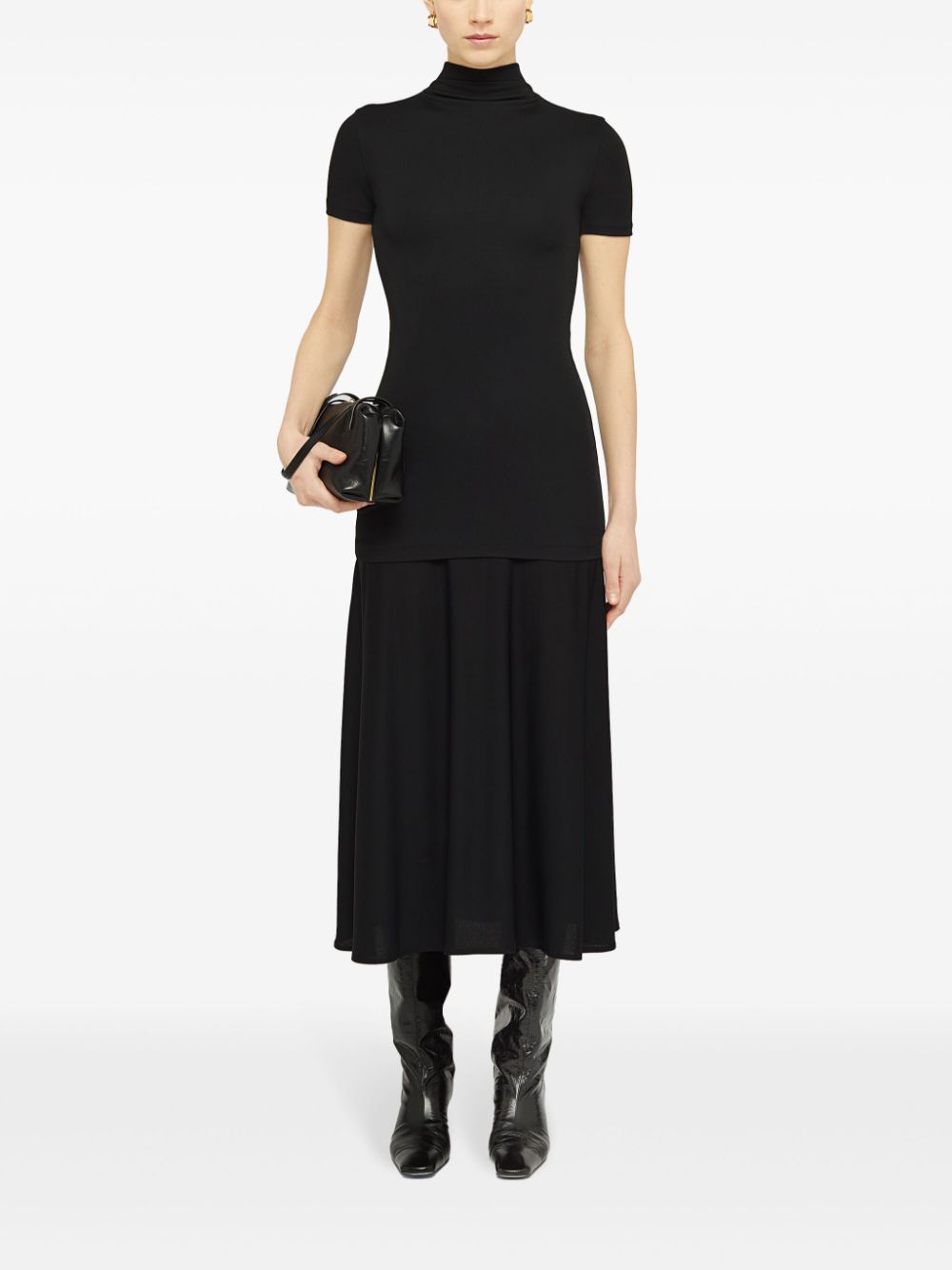 JIL SANDER Jil Sander Layered-Design Midi Dress