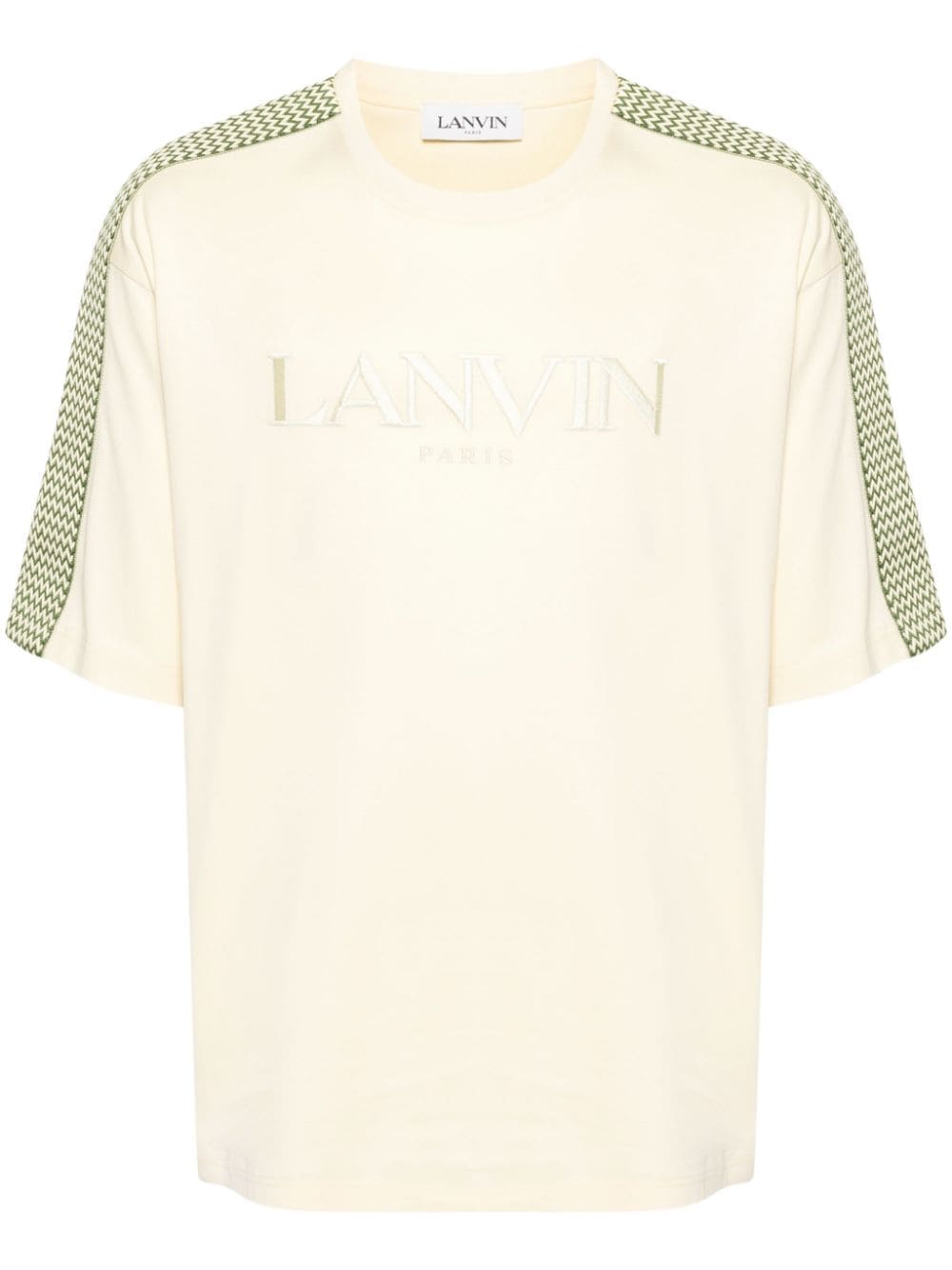 LANVIN logo-embroidered cotton t-shirt