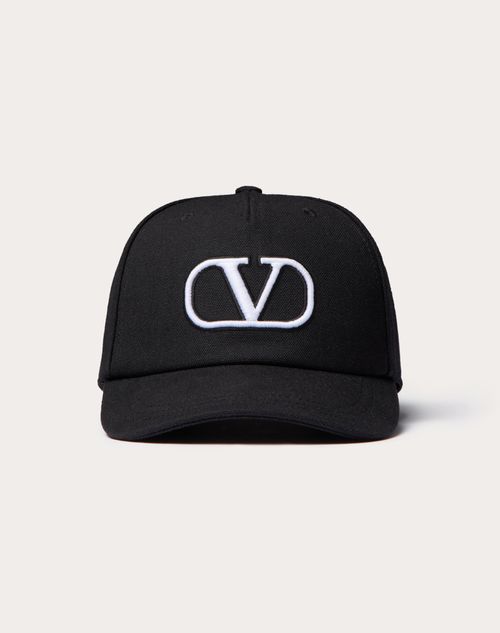 Buy Valentino Garavani Vlogo Signature Baseball Cap - Black At 72