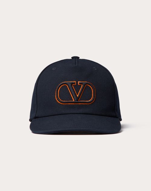 Valentino Garavani Vlogo Signature Baseball Cap - Black | Editorialist