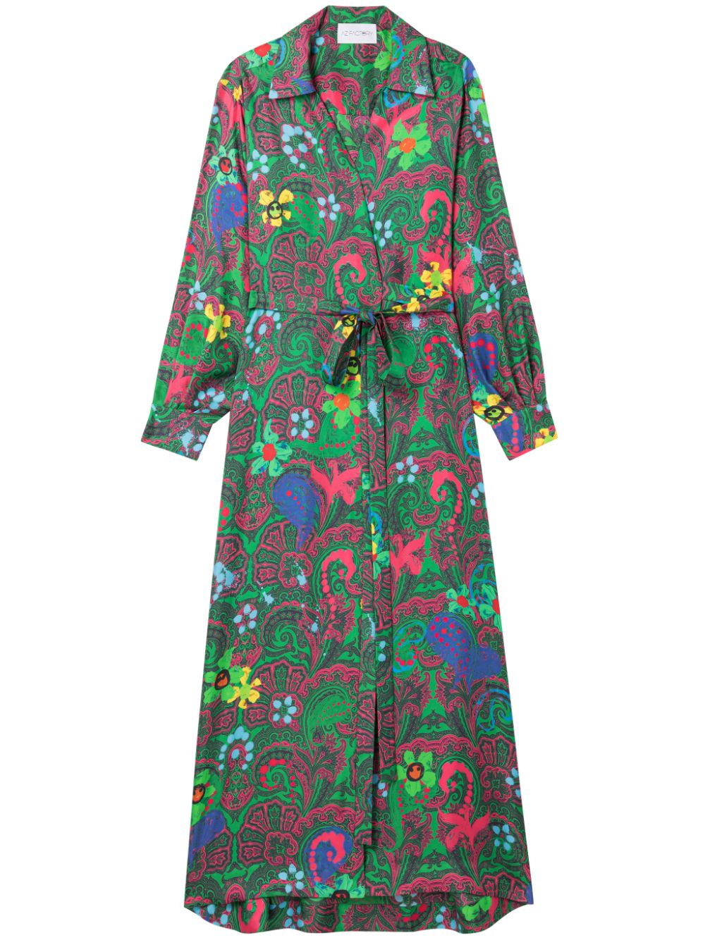 AZ FACTORY PRE AZ Factory Paisley Print Long Wrap Dress