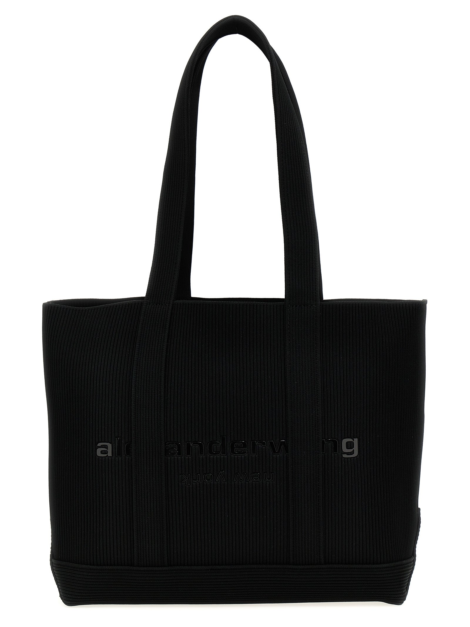 Alexander Wang Knit Shopping Bag In Black - 57% Off | Editorialist
