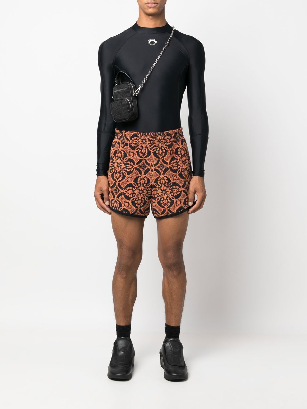 MARINE SERRE Marine Serre Printed Running Shorts