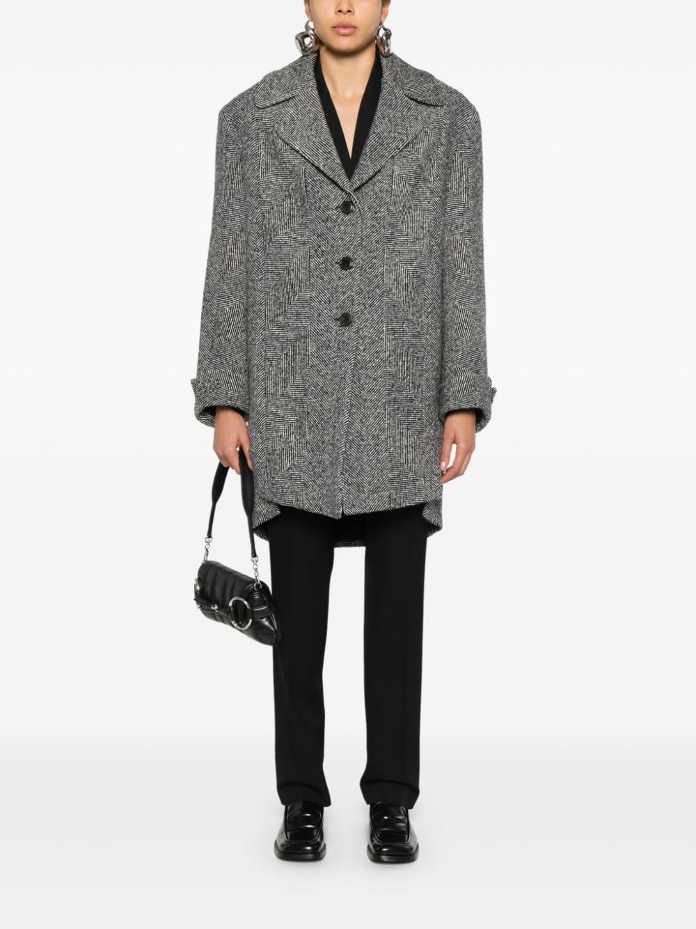ERMANNO SCERVINO Ermanno Scervino Herringbone-Pattern Coat