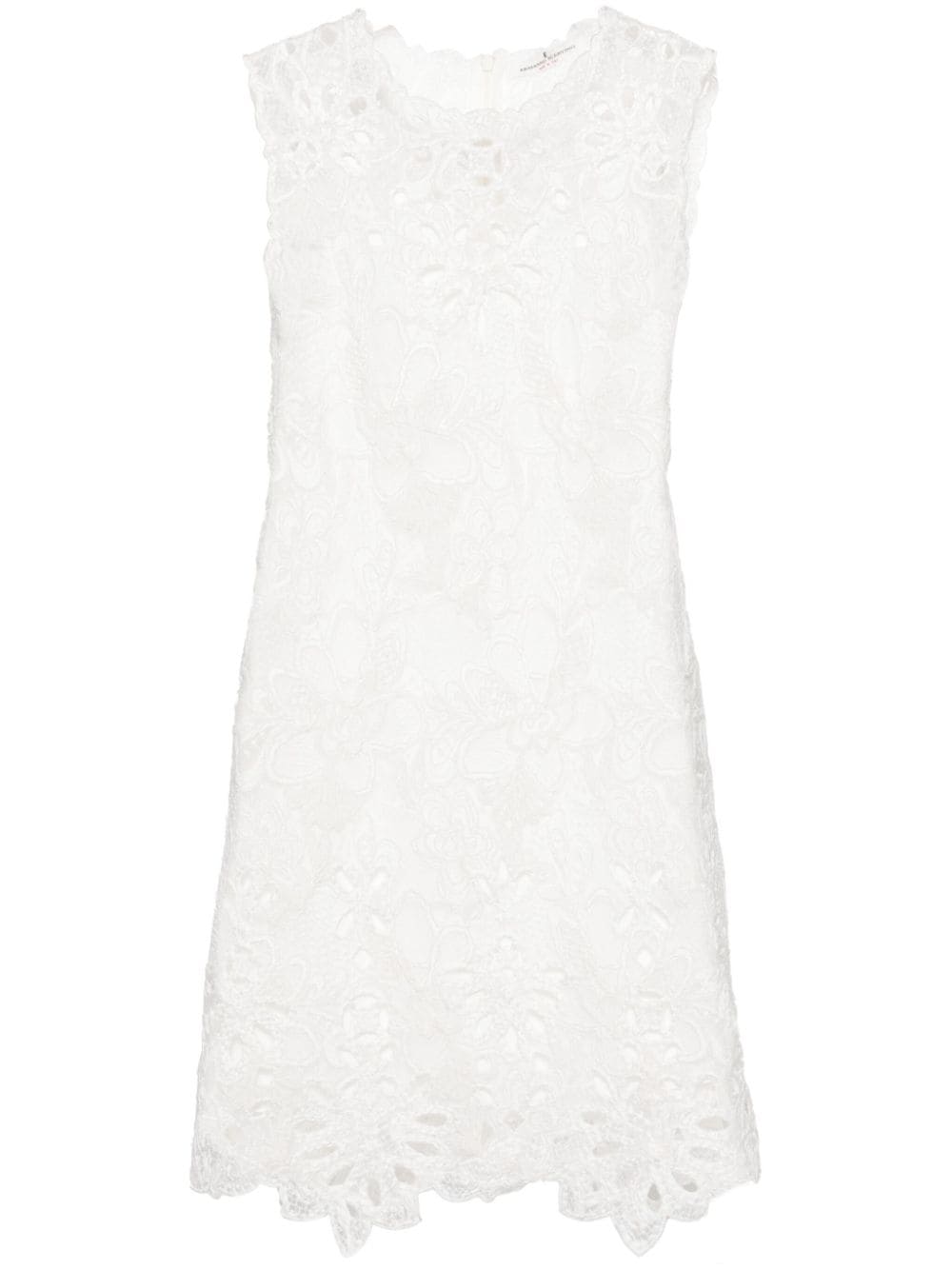 knee length dresses for ladies Long lingerie-style dress in silk with black and white lace main image 1