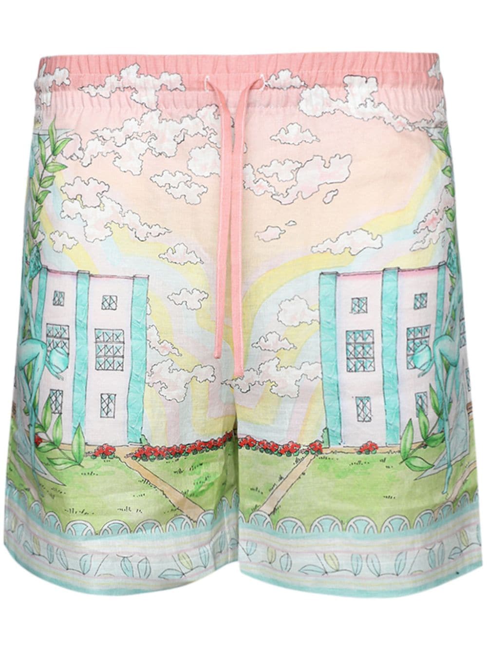 CASABLANCA Casablanca Vase Linen Shorts