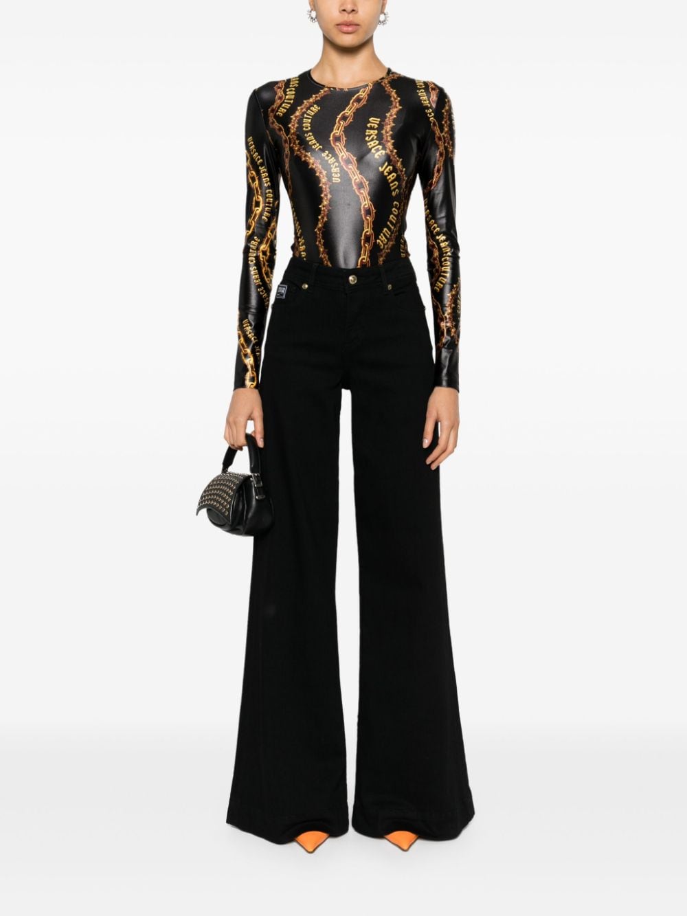 VERSACE Versace Jeans Couture Chain Couture Bodysuit