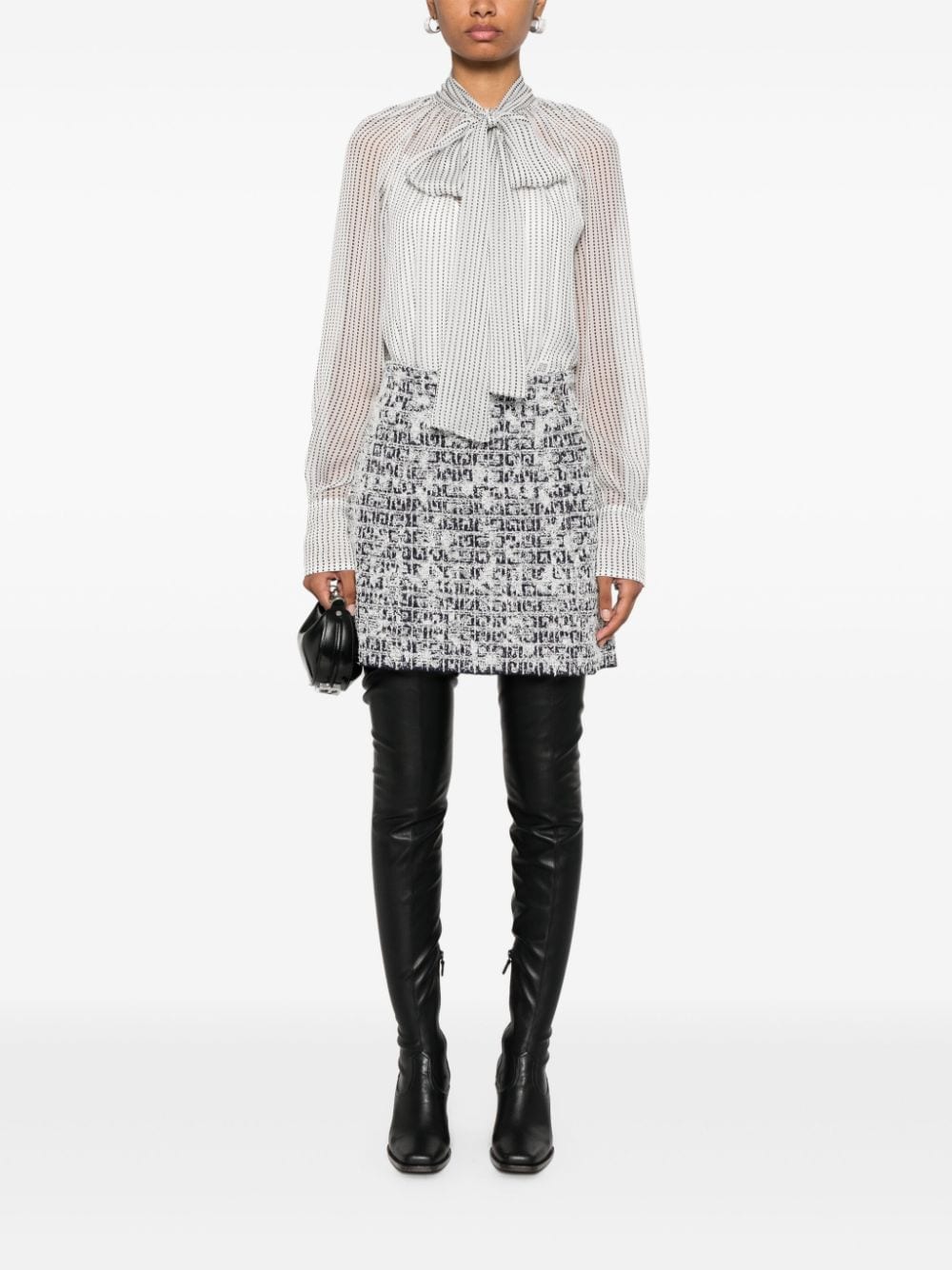 GIVENCHY Givenchy Polka-Dot Silk Blouse