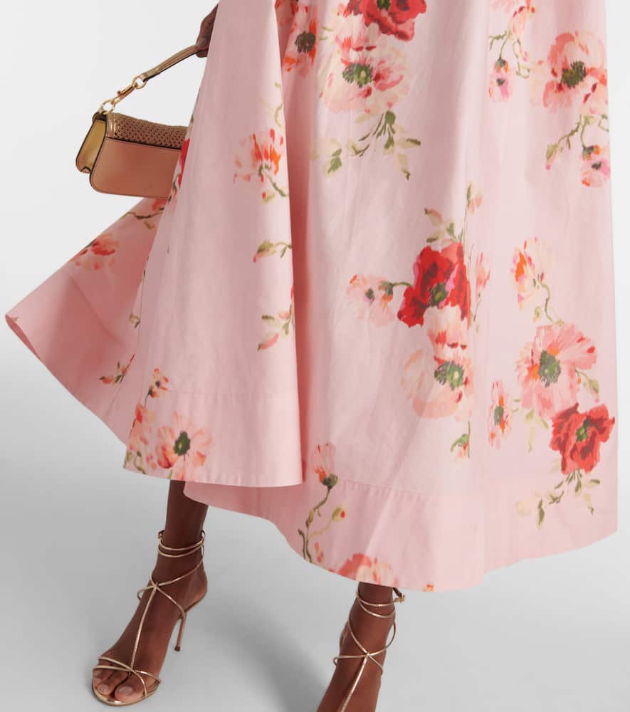 zimmermann pink floral midi dress Zimmermann