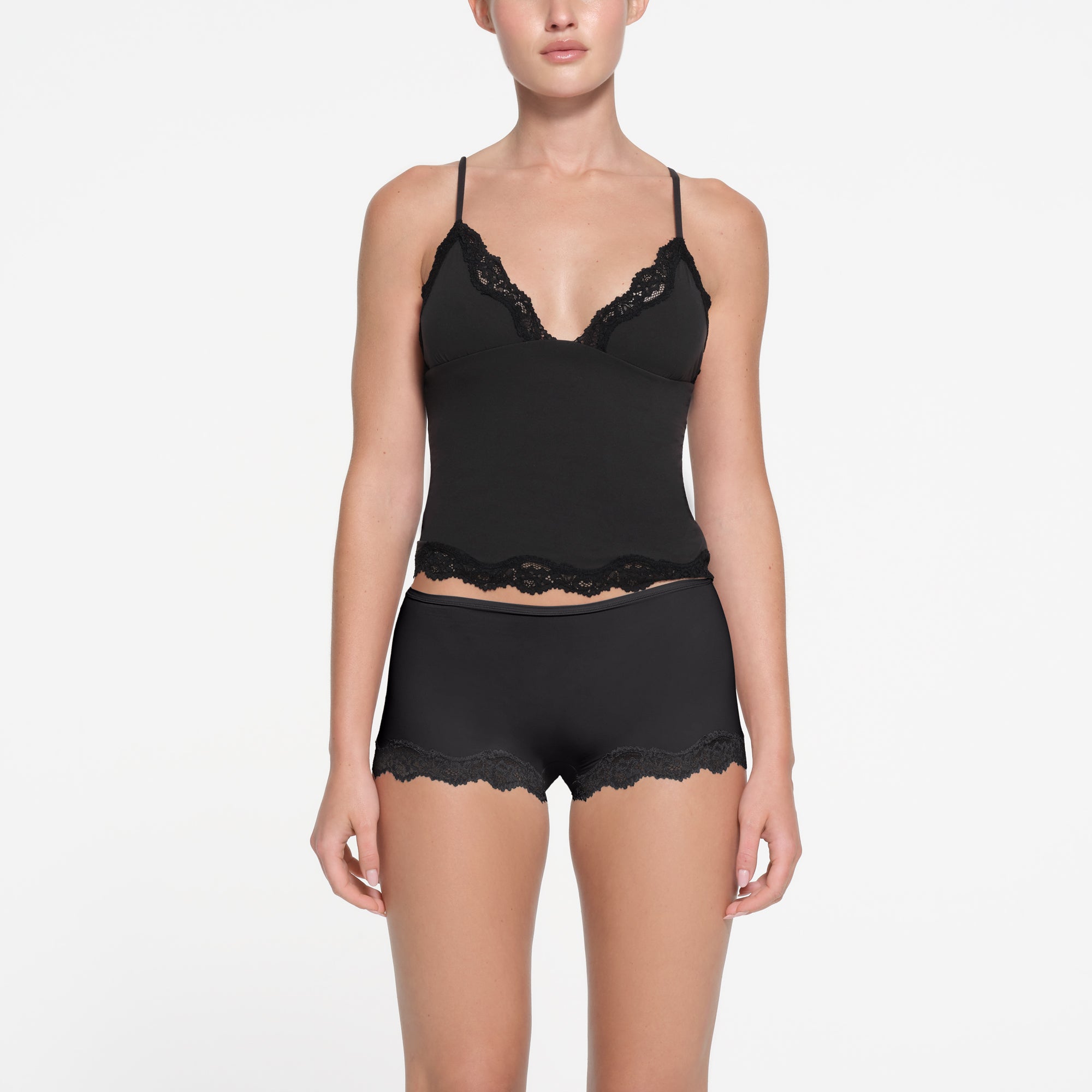 SKIMS Fits Everybody Lace Triangle Cami Top
