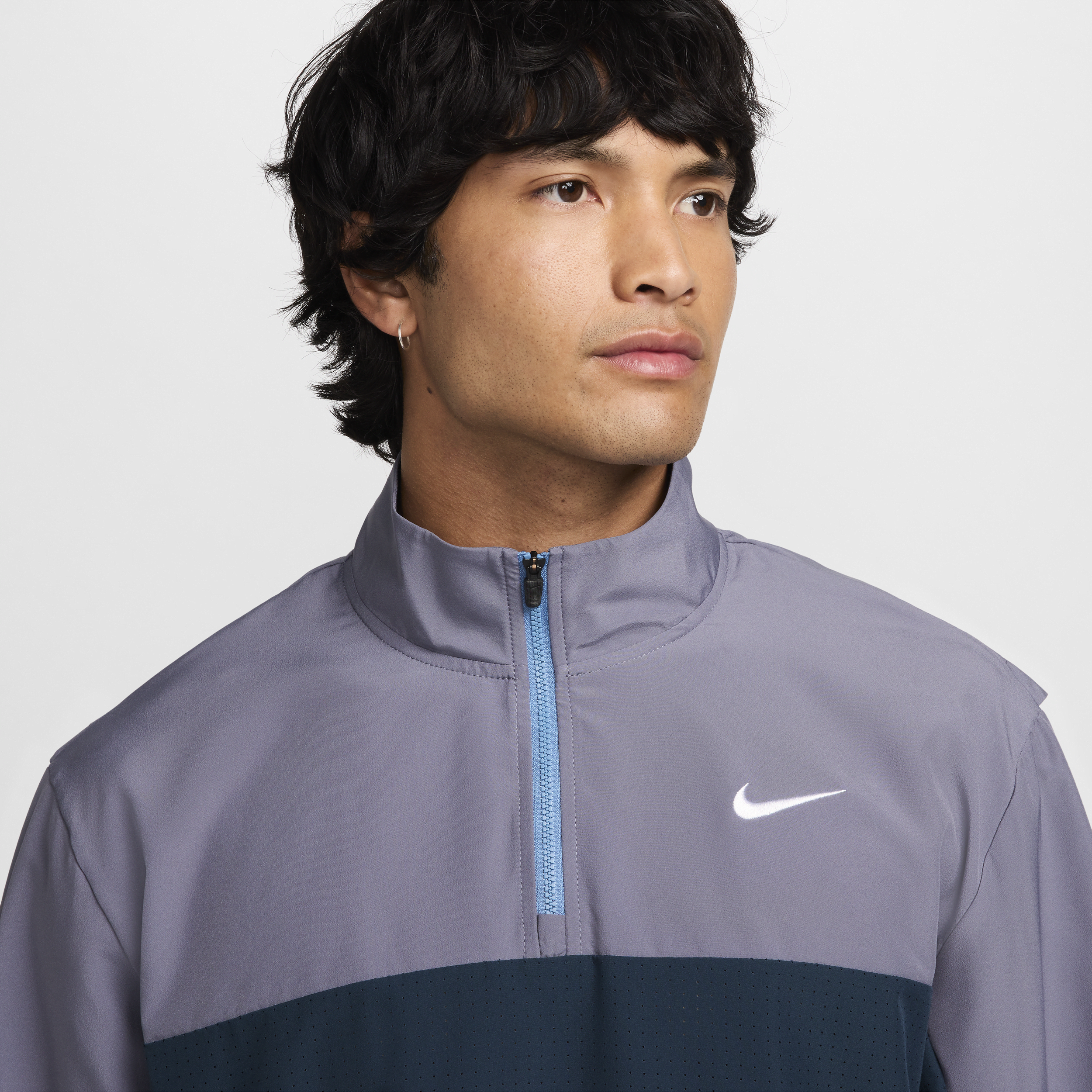 Nike Golf Club Dri-Fit 1/2-Zip Golf Jacket In Blue - 19% Off