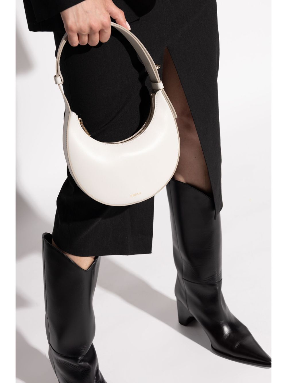 Furla Zip Tote Bag - White | Editorialist