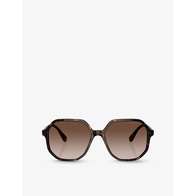 Swarovski Sk6003 Embellished Oversized Sunglasses - Black 