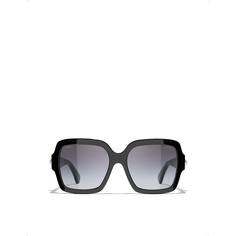 Chanel Ch5479 Square Sunglasses - Black | Editorialist