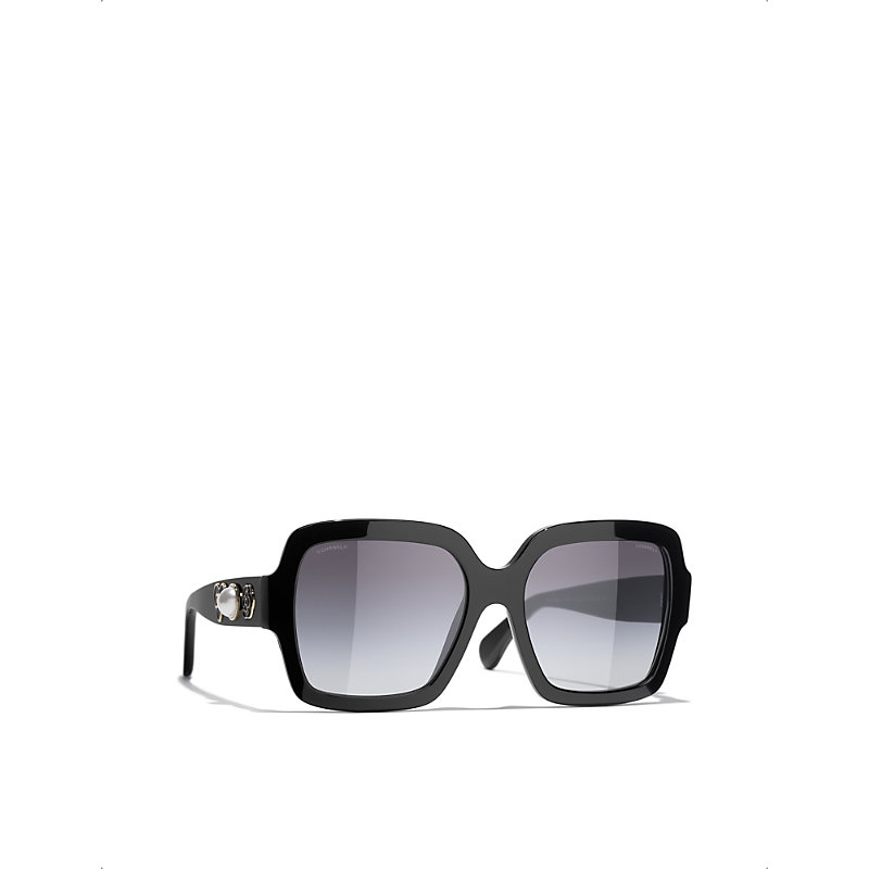 Chanel Ch5479 Square Sunglasses - Black | Editorialist